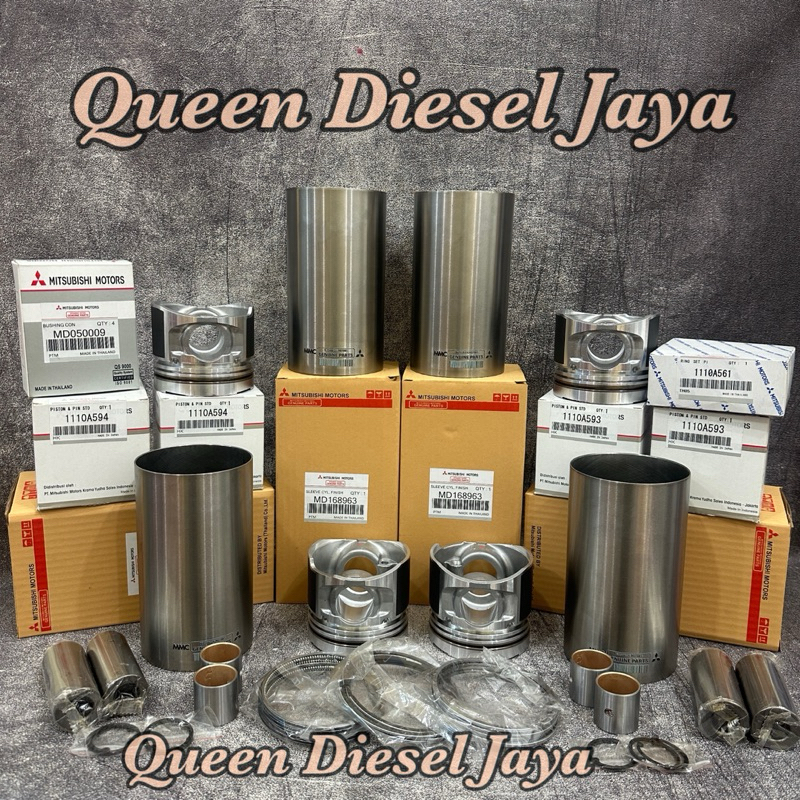 Jual Paket Liner Set / Liner Komplit / Liner + Piston + Ring Piston + Bushing Conrod Mitsubishi ...