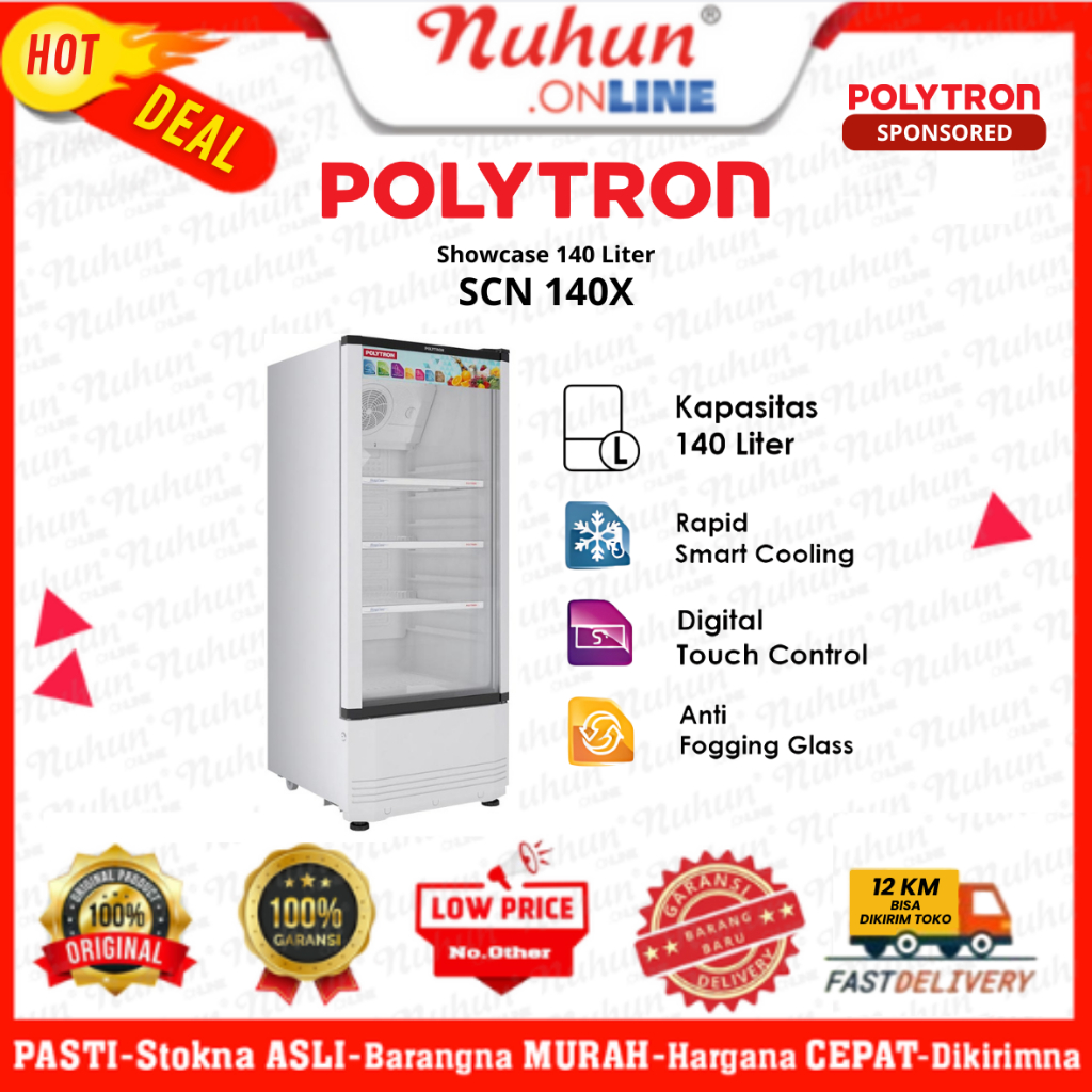 Jual Polytron Showcase 1 Pintu SCN 140X [140 L] | Shopee Indonesia