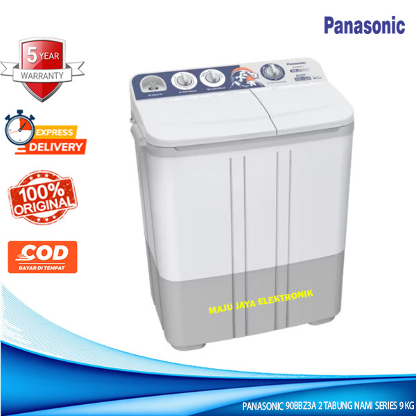 Jual Mesin Cuci 2 Tabung Panasonic 90 BBZ3A 9 KG NAMI Series AG Clean ...