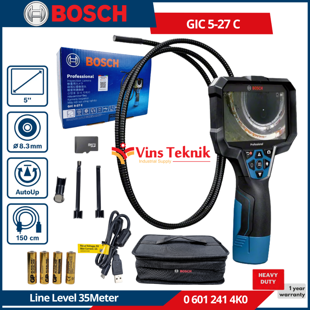 Jual Kamera Pemeriksaan GIC 5-27 C Professional BOSCH Inspection Camera GIC5-27 C | Shopee Indonesia