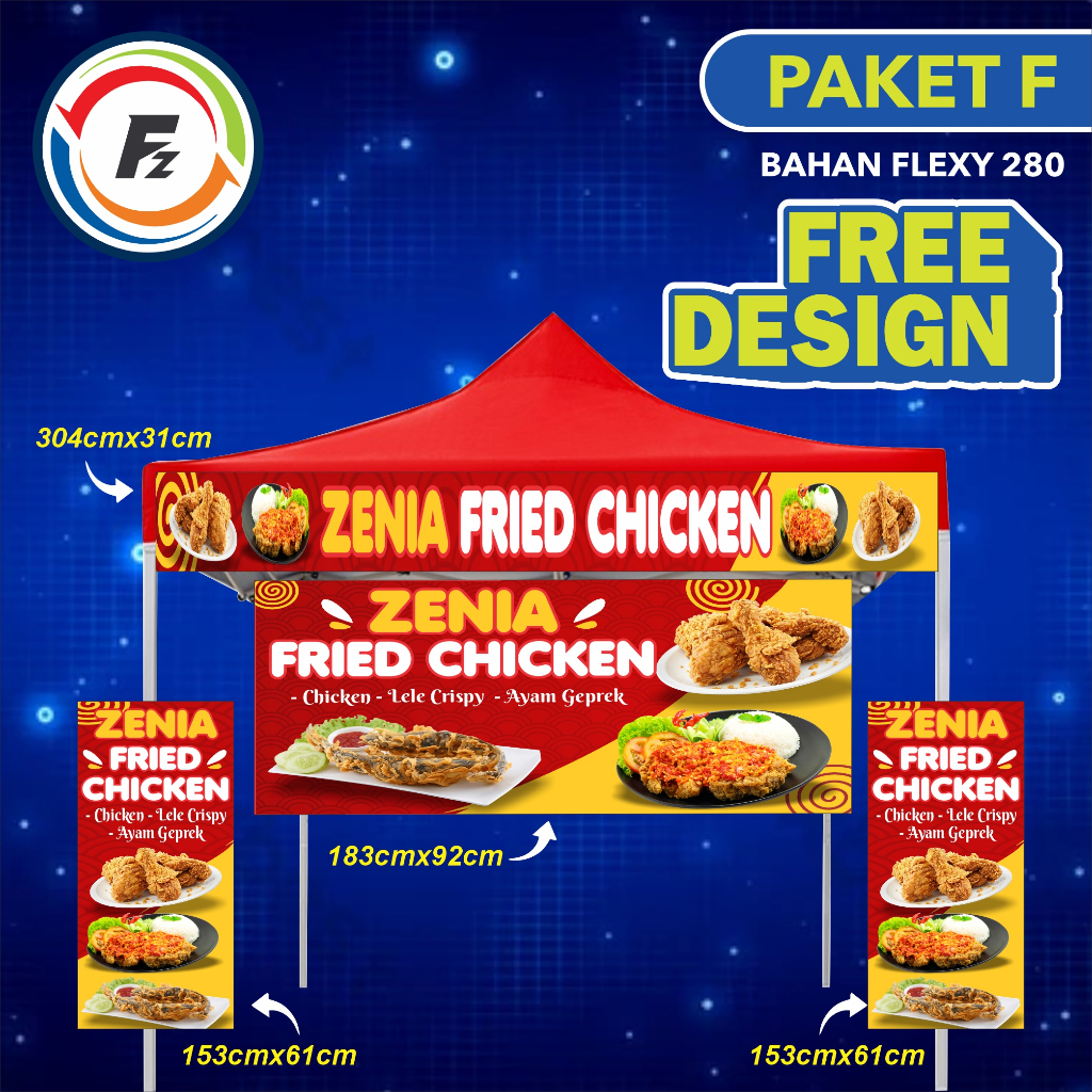 Jual Spanduk Bazzar Tenda Lipat Gratis Desain Banner Jualan Bisa Custom ...
