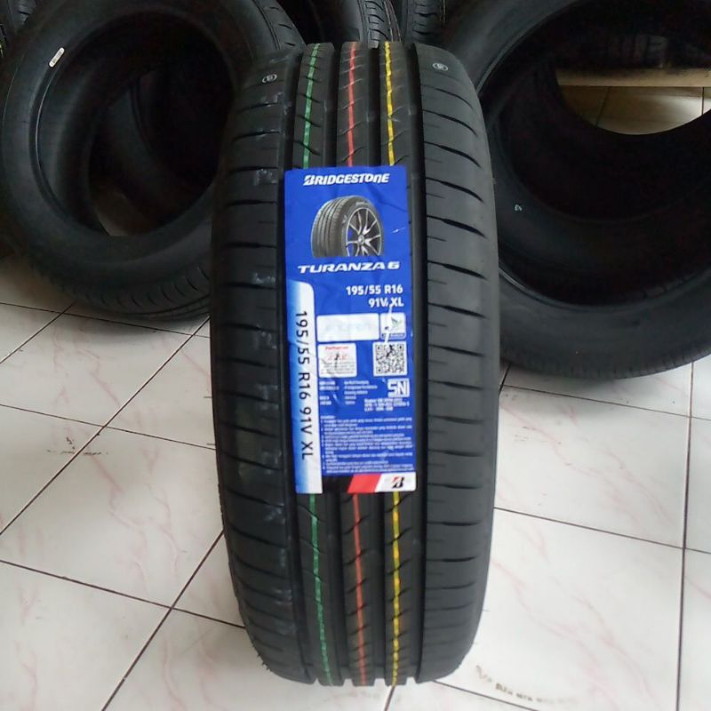 Jual Ban Bridgestone TURANZA 6 ENLITEN 195 55 R16 91V XL Ban Mobil Jazz, Yaris, Vios, Brio ...
