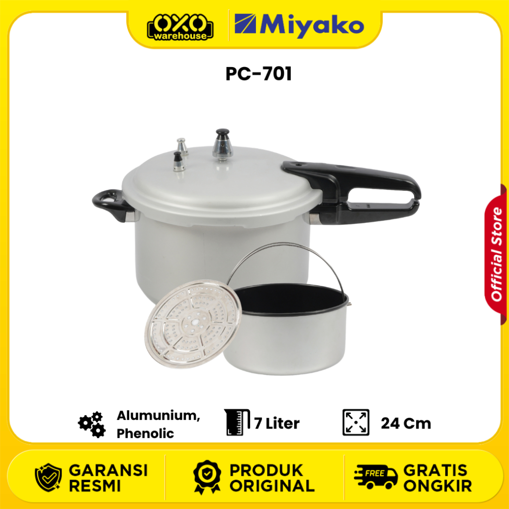Jual MIYAKO Presto PC-701 Panci Masak Cepat Garansi Resmi | Shopee ...