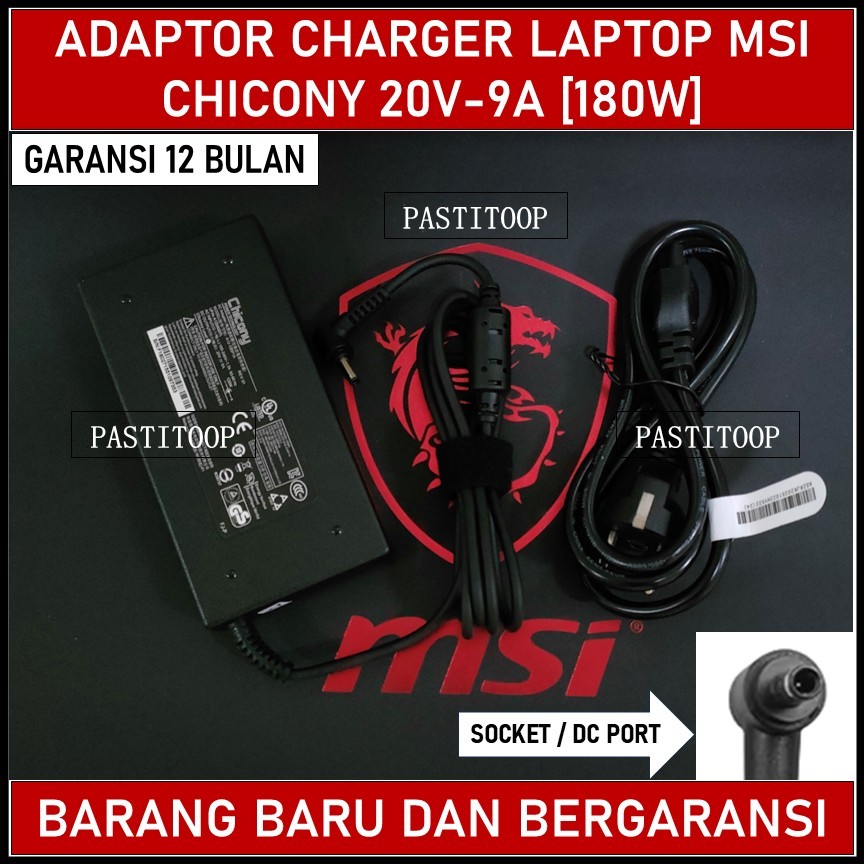 Jual Adaptor Charger Laptop MSI GF75 Thin MS-17F5 GF76 GL66 GL76 ...