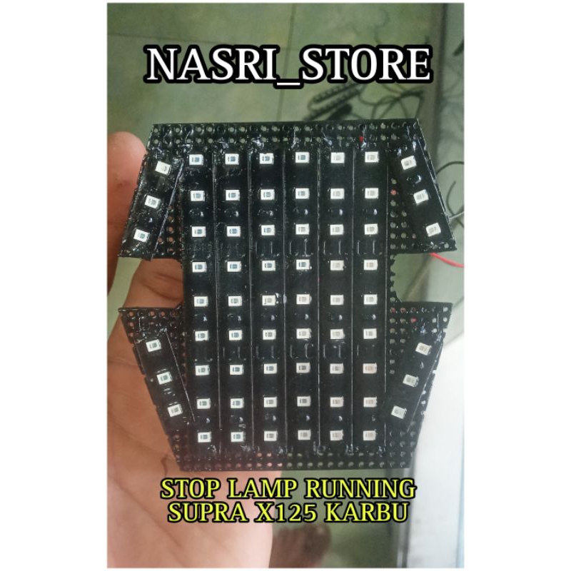 Jual lampu LED running stop lamp Supra x125 karbu lampu rem running ...