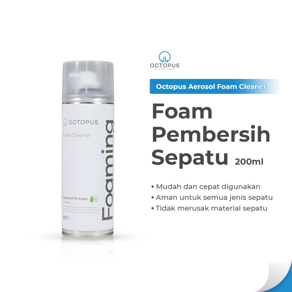 Jual Octopus Shoe Instant Foam Cleaner Serbaguna Pembersih Sepatu Tas ...