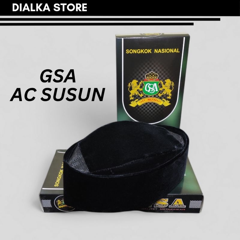 Jual Peci Songkok GSA AC Susun ( Songkok Hitam Nasional AC Susun ...