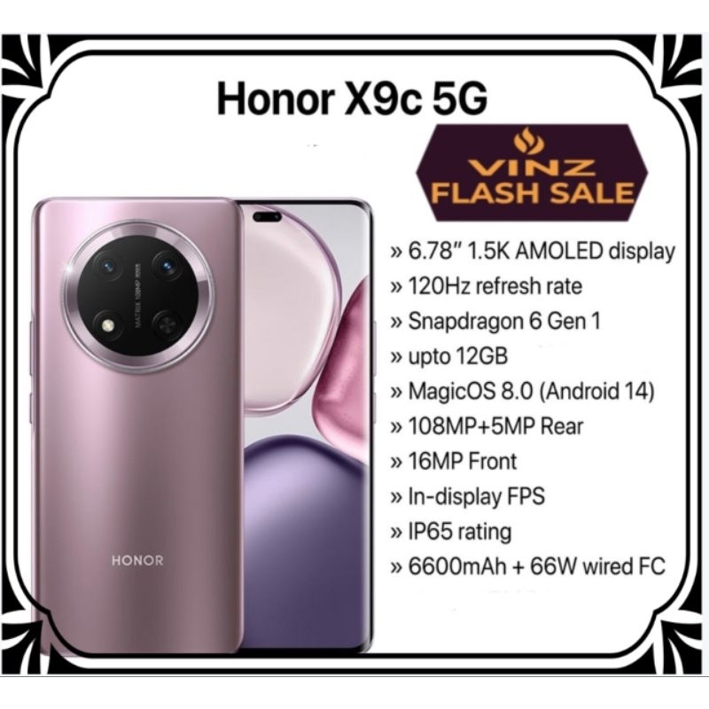 Jual Honor X9C 5G 12/256 RESMI SEGEL BARU | Shopee Indonesia