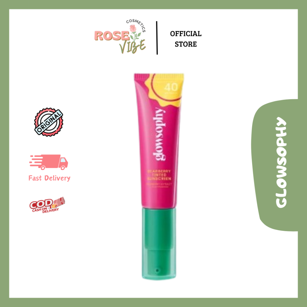 Jual Glowsophy Bearberry Tinted Sunscreen SPF 40 PA+++ Pore-Blurring ...