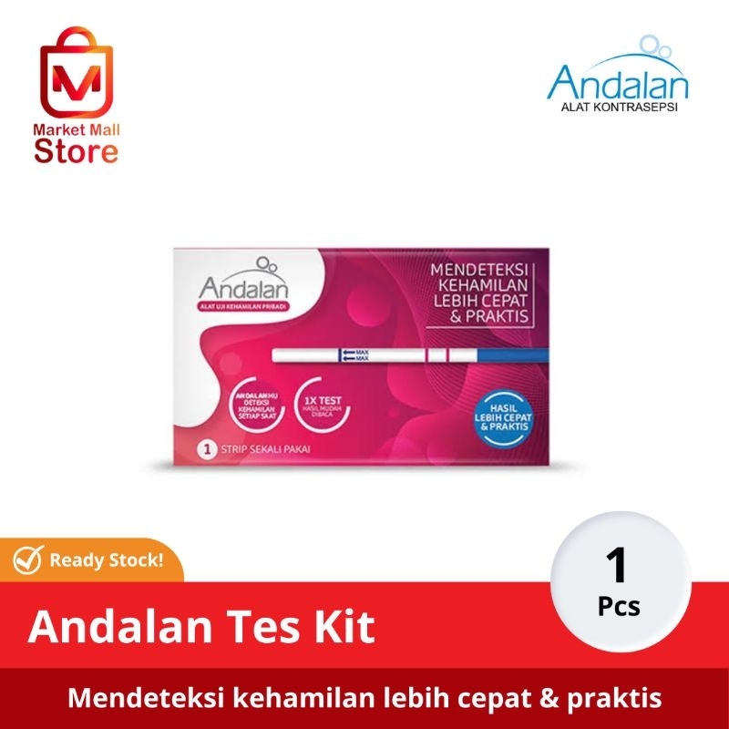 Jual Andalan Pregnancy Test Pack Kit Strip 1 Box Isi 1 Pcs Andalan Uji ...