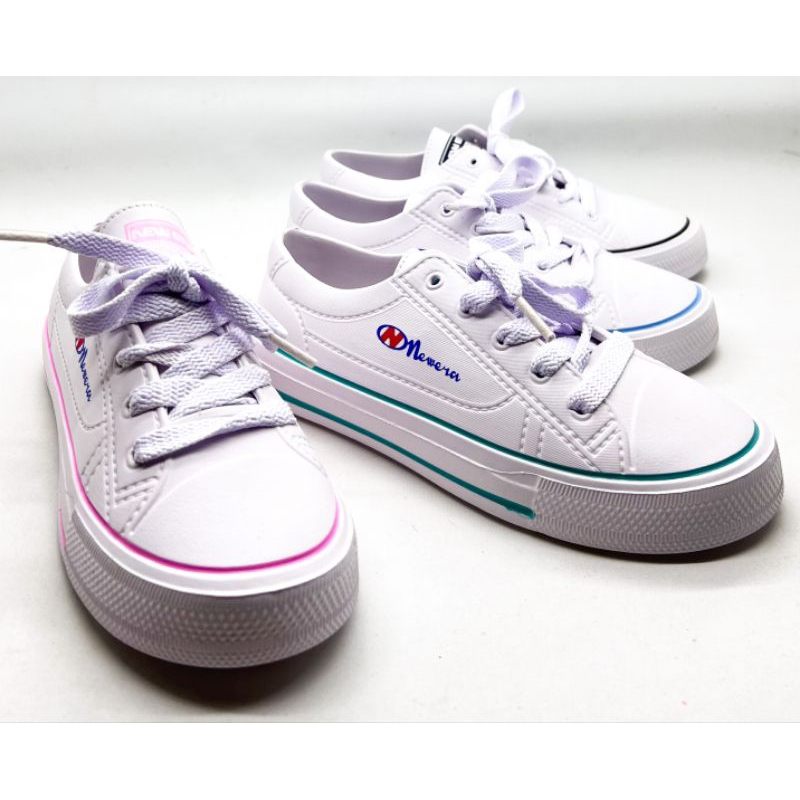 Jual SEPATU NEW ERA 9031 WANITA / SEPATU KARET PUTIH TALI BAHAN PYLON ...