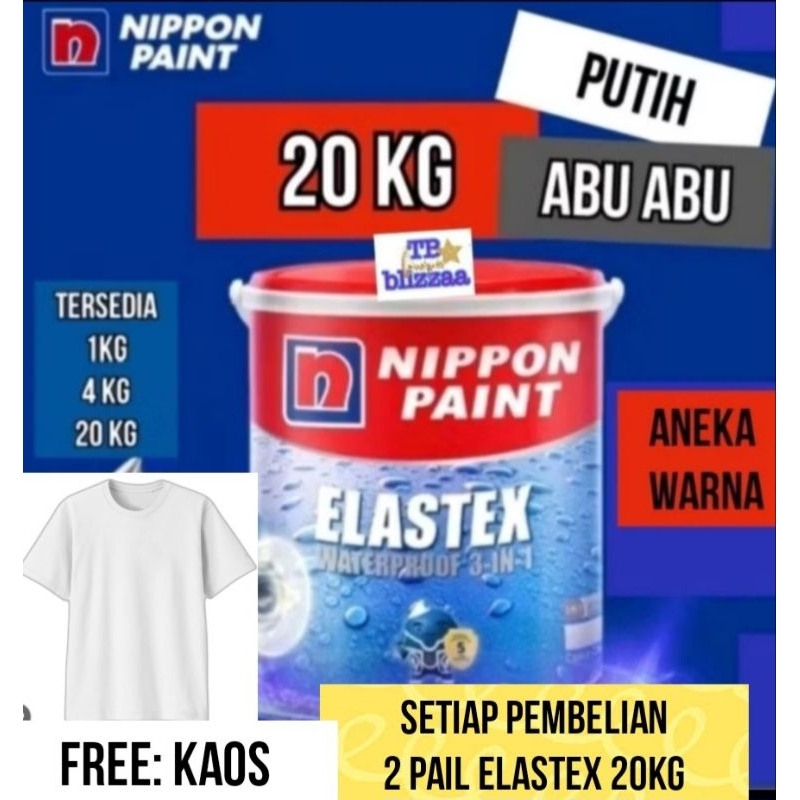 Jual Elastex 20kg Elastex Pail 20 kg Ready Mix Pabrik Waterproof 3 in 1 ...