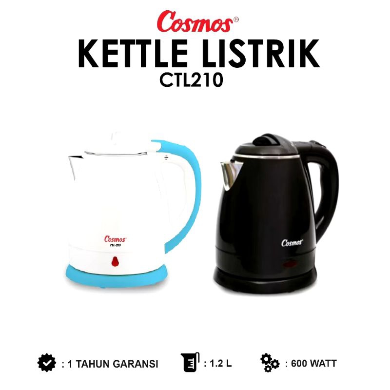 Jual COSMOS Teko Listrik / Kettle Listrik Otomatis 1.2 Liter CTL-210 | Shopee Indonesia