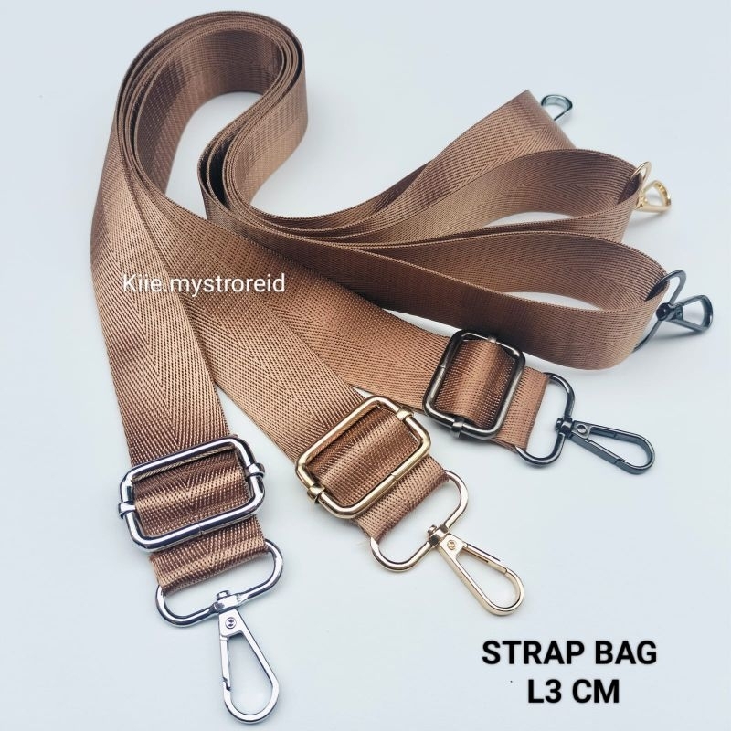 Jual Longstrap Tali Tas Poliester lebar 3 cm - Tali selempang tas ...