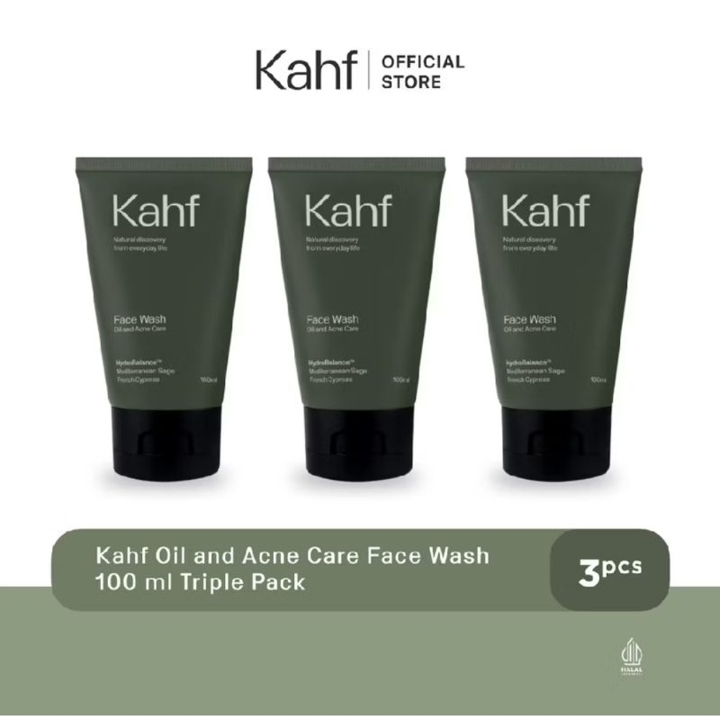 Jual Khaf Oil and Acne Care Face Wash 100ml Triple Pack | Shopee Indonesia