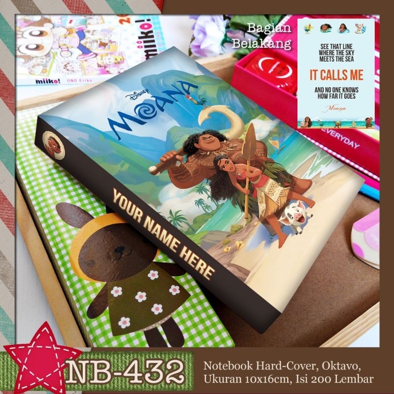 Jual Notebook Custom Disney Princess Moana | Shopee Indonesia