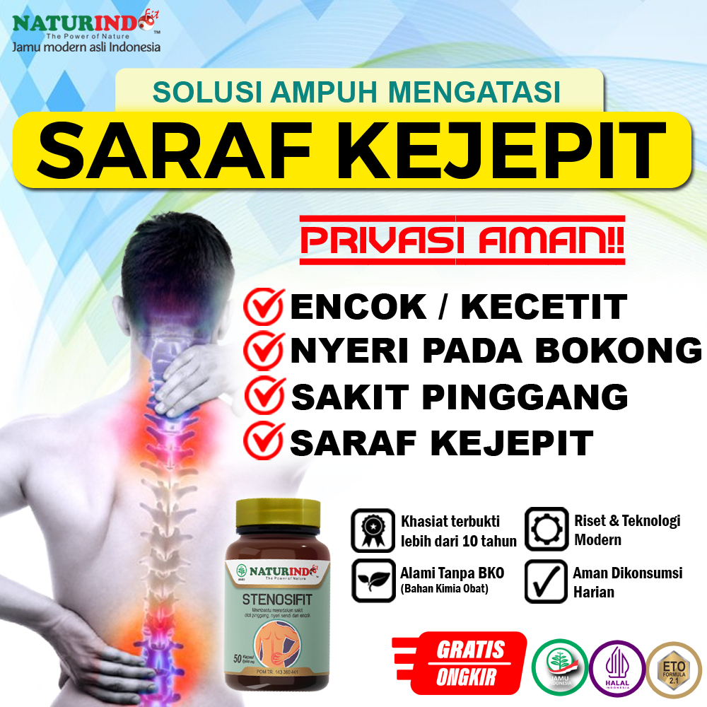 Jual Stenosifit Obat Herbal Sakit Pinggang Dan Nyeri Sendi Syaraf ...