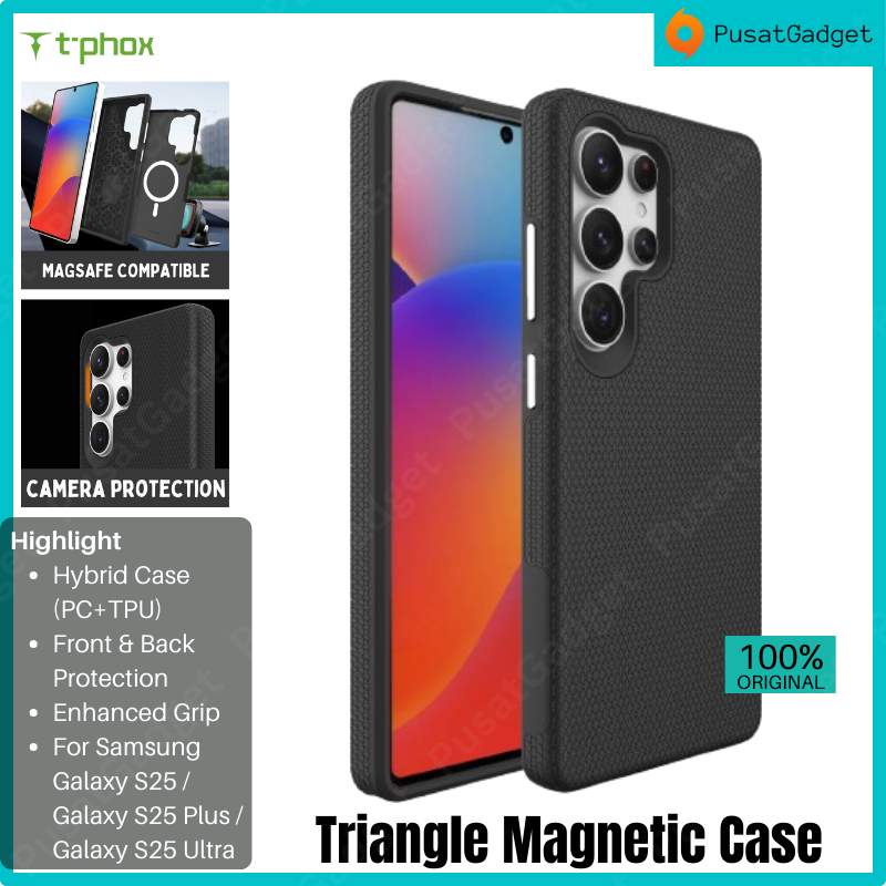 Jual Case Samsung Galaxy S25/Ultra/Plus (5G) T-PHOX Triangle Magnetic MagSafe Hybrid Casing ...