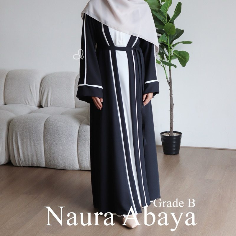 Jual DAILYAL - Naura Abaya Grade B (Abaya inner dan outer menyatu ...