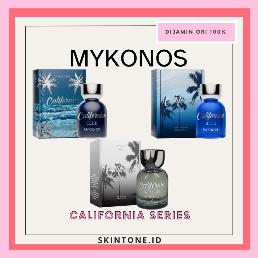 Jual MYKONOS California Series Signature Blue Club Extrait 50ml De ...