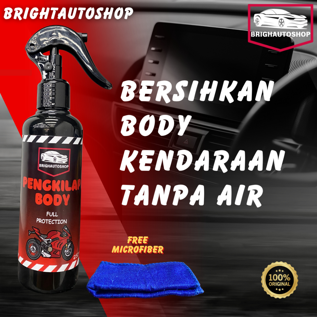 Jual Bright Pengkilap Body Motor dan Mobil Efek Daun Talas 250ml ...