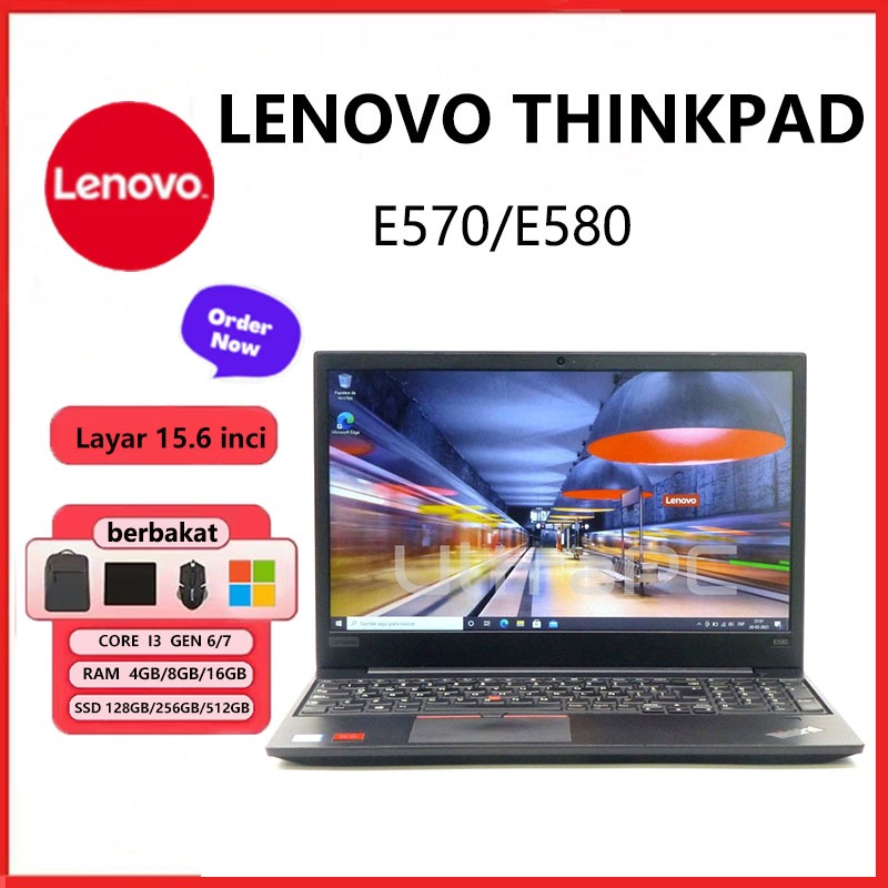Jual Laptop Lenovo Thinkpad E580/E570 | RAM 16GB /SSD512GB | murch | second | BERGARANSI | 15.6 ...