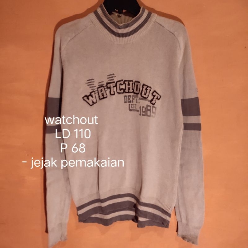 Jual sweater rajut watchout pria wanita | Shopee Indonesia