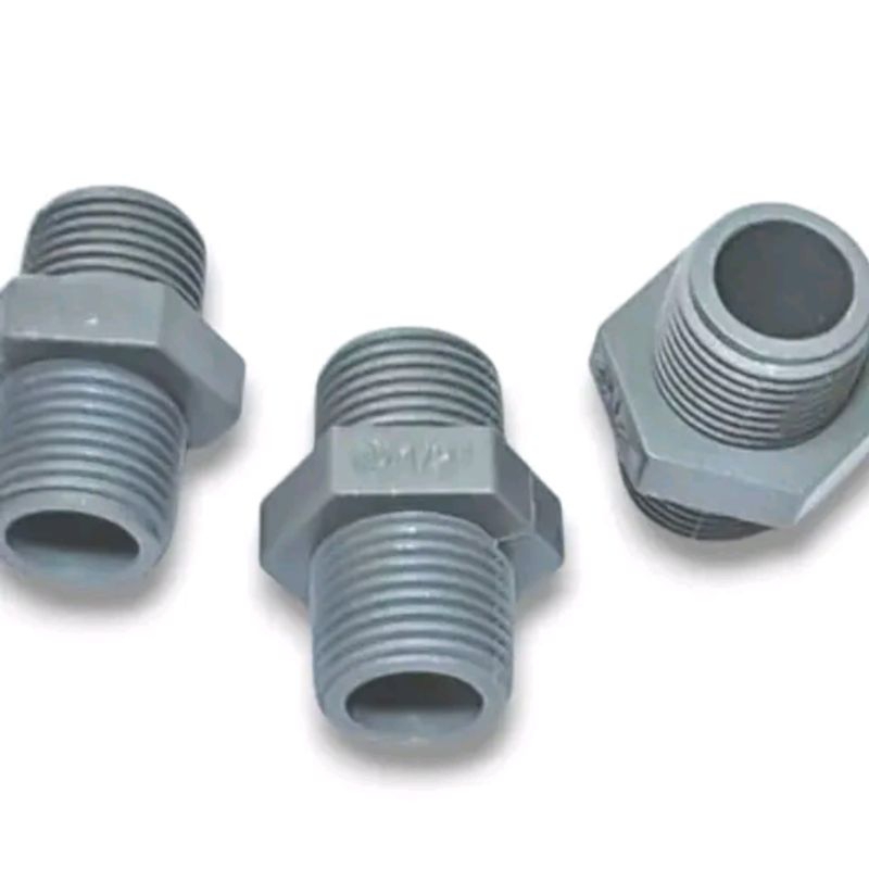 Jual Doubel Drat Luar Sambungan Doubel Drat Nipel neple nipple PVC 1/2 ...