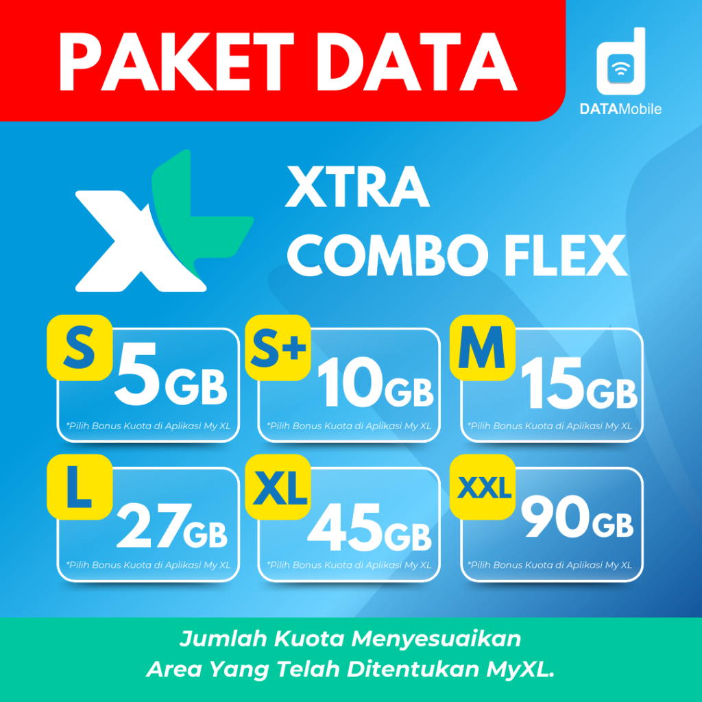 Jual TERMURAH !! Paket Data XL Xtra Combo Flex | BIG kuota | XL Jumbo Super Murah | Shopee Indonesia