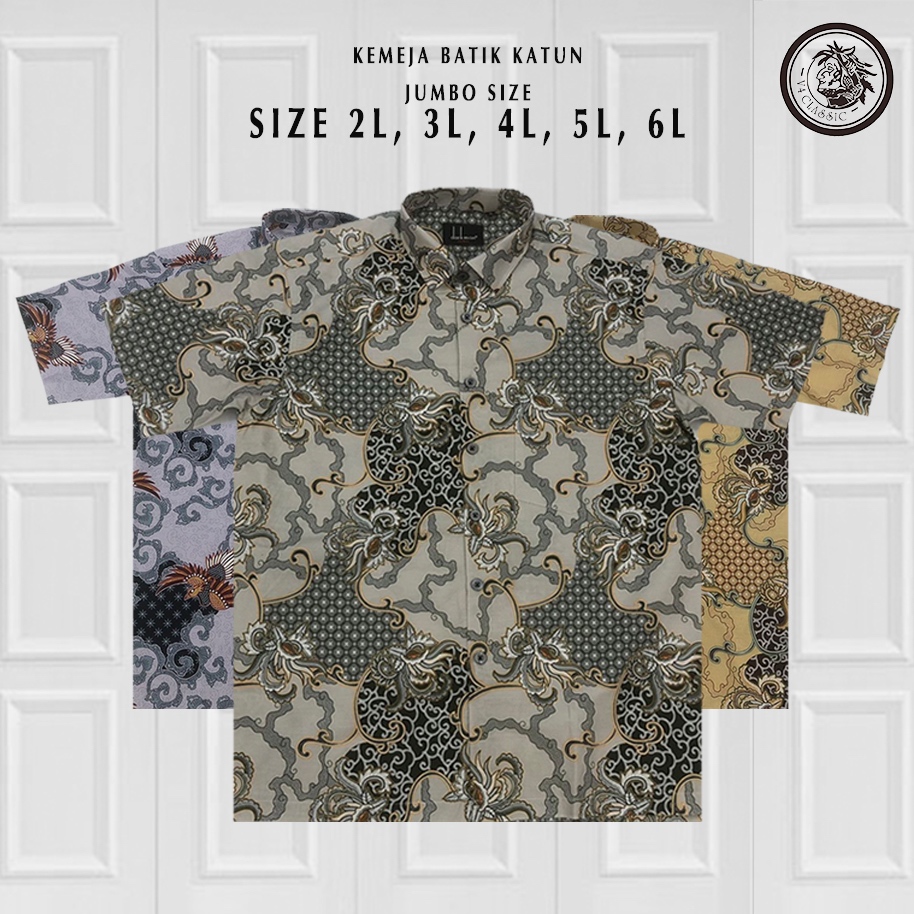 Jual DARKMAN 2L 3L 4L 5L 6L - Kemeja Batik Pria JUMBO BIG SIZE Lengan ...