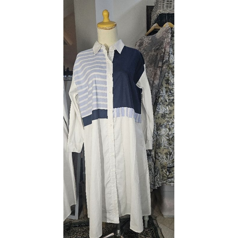 Jual Carly Shirt Dress Biru Muda Defect Shopee Indonesia