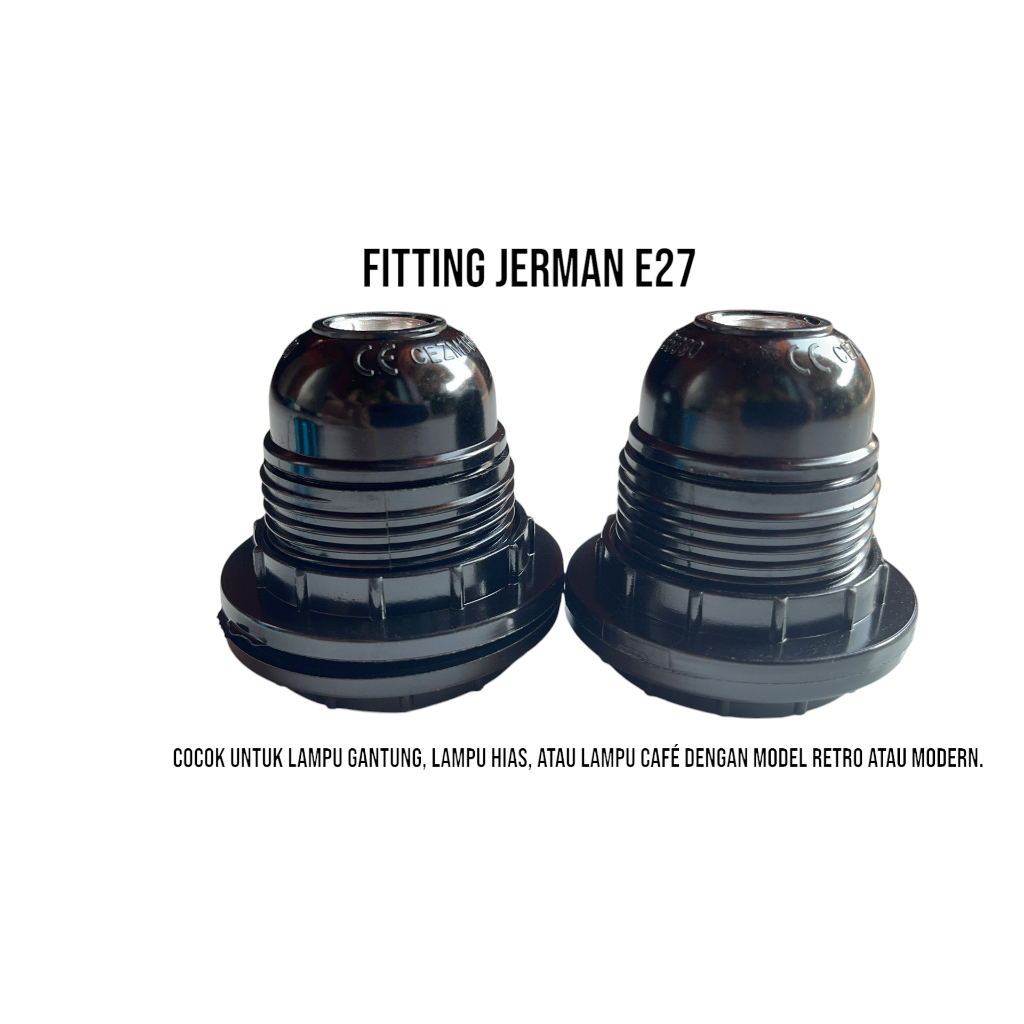 Jual FITTING GANTUNG JERMAN E-27 dan E-14 DOUBLE RING | Shopee Indonesia