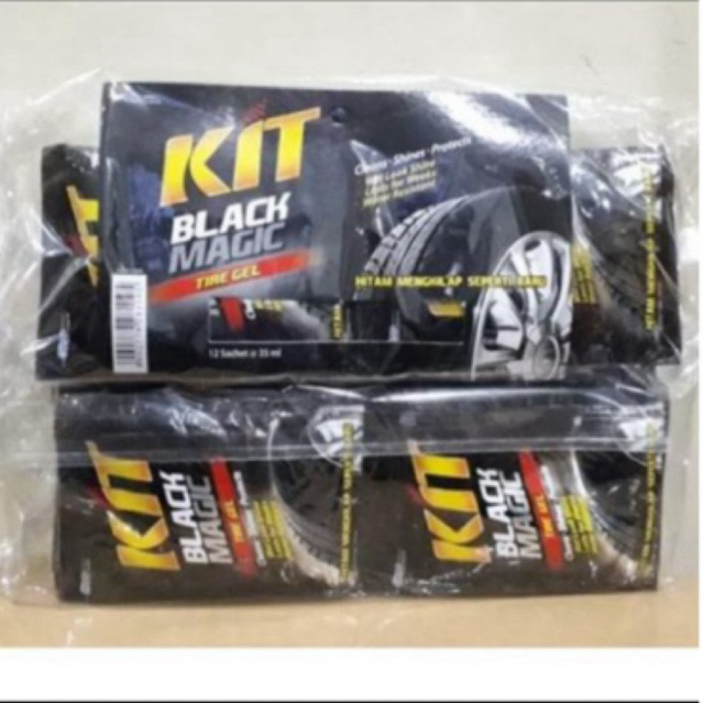 Jual Kit Black Magic pak / Kit Semir Ban Pak isi 12 pcs | Shopee Indonesia