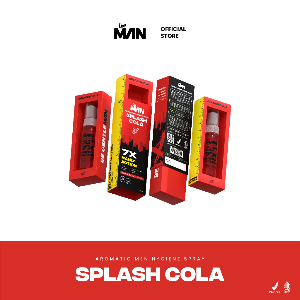 Jual IM MAN - Aromatic Men Hygiene Spray Splash Cola 23 ml | Shopee ...