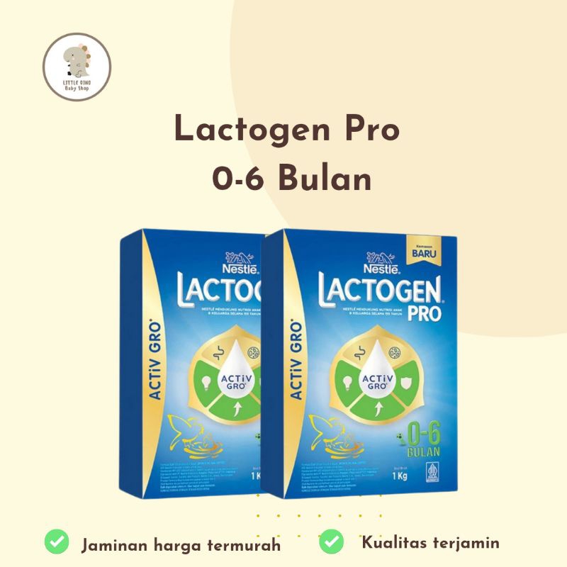 Jual Nestle Lactogen Pro Active Gro 0-6 bulan 735 gram & 350gr | Shopee ...