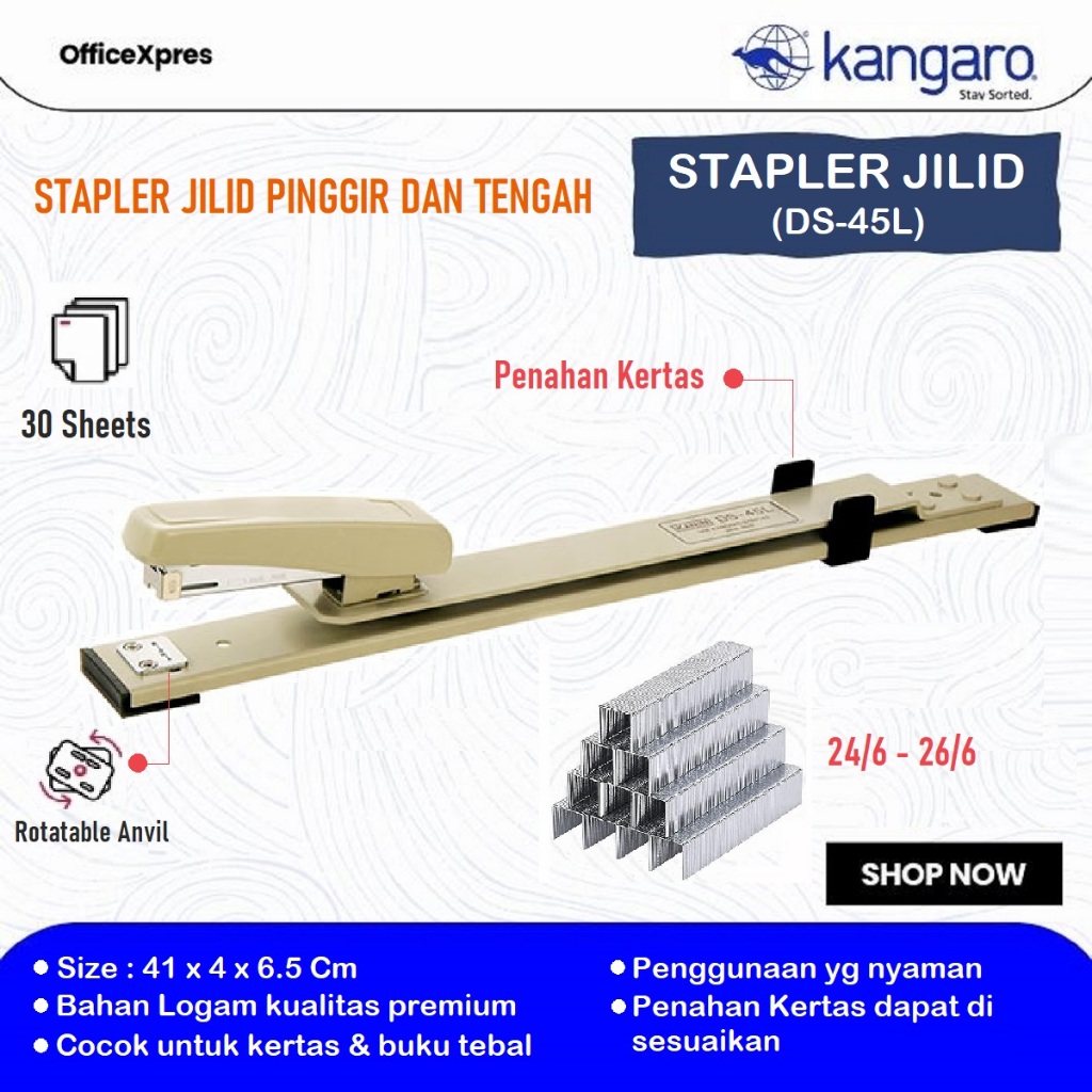 Jual Stapler Jilid Tengah DS-45L / Hekter Jilid Tengah DS 45 L / Alat ...