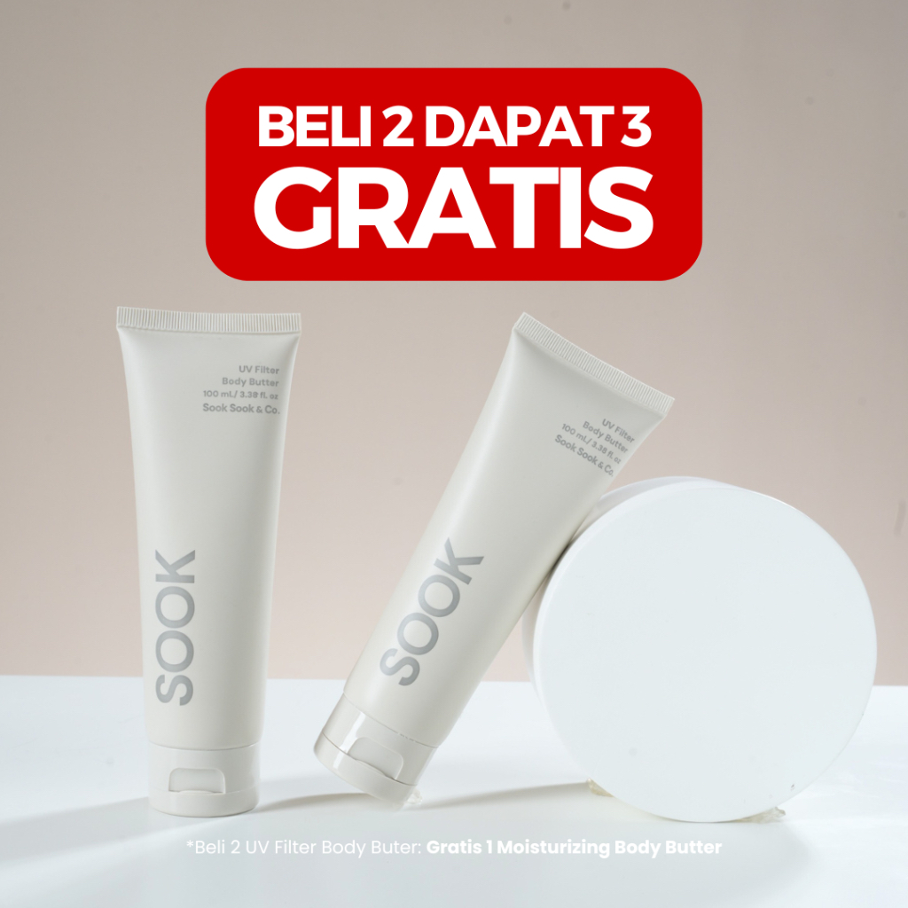 Jual Sook & Co. Moisturizing Body Butter UV Filter SPF 50 PA++++ 100 ml | Shopee Indonesia
