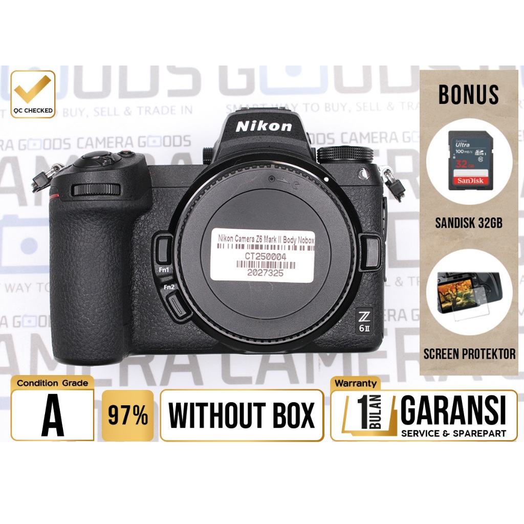 Jual Nikon Camera Z6 Mark II Z6II Body Only Full Frame Camera - Grade A - CT250004 Kamera ...