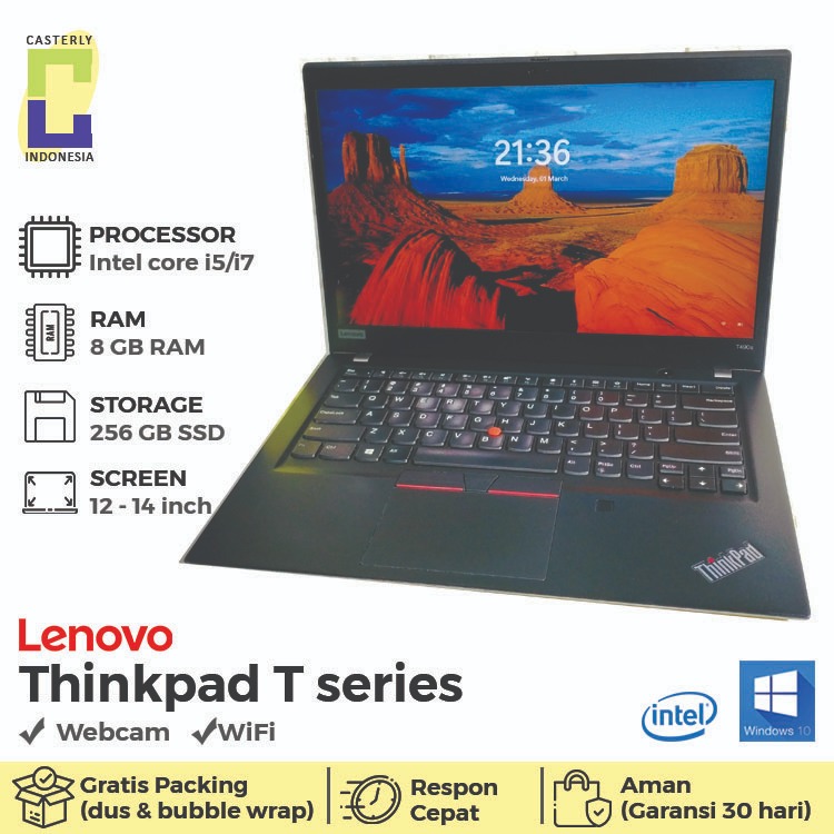 Jual Laptop lenovo thinkpad L490 i5/i7 gen 8 ram 16 ssd 512 tc/non tc | Shopee Indonesia