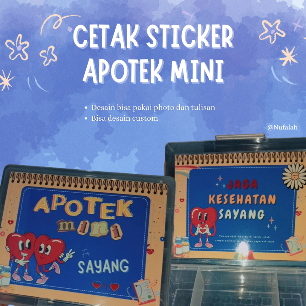 Jual CETAK STIKER APOTEK MINI CUSTOM PHOTO DAN TULISAN | Shopee Indonesia