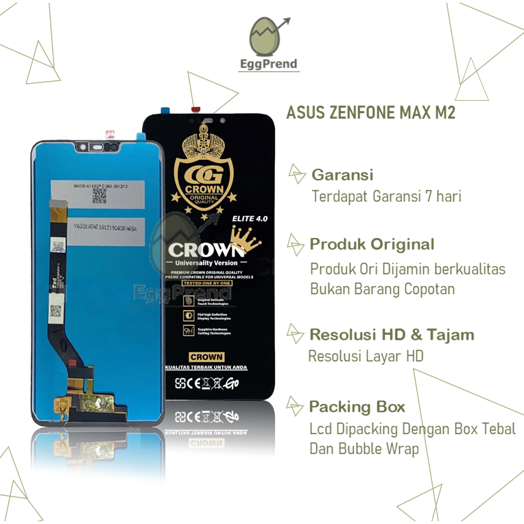 Jual LCD TOUCHSCREEN ASUS ZENFONE MAX M2 ZB633KL X01AD COMPLETE ORIGINAL | Shopee Indonesia