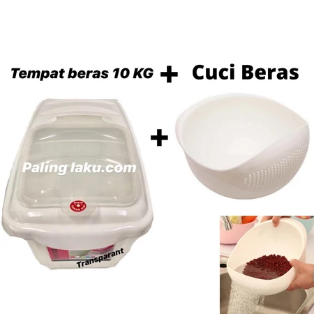 Jual Tempat Beras 10 Kg + Cuci Beras | Shopee Indonesia