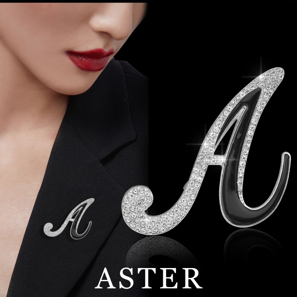 Jual Bros Huruf Inisial/ Pin Huruf/ Bros Hijab/Bros Huruf Premium/Bros ...