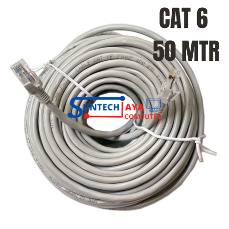 Jual KABEL LAN CAT 6 50 Meter SIAP PAKAI / KABEL UTP 50Meter Cat.6 ...