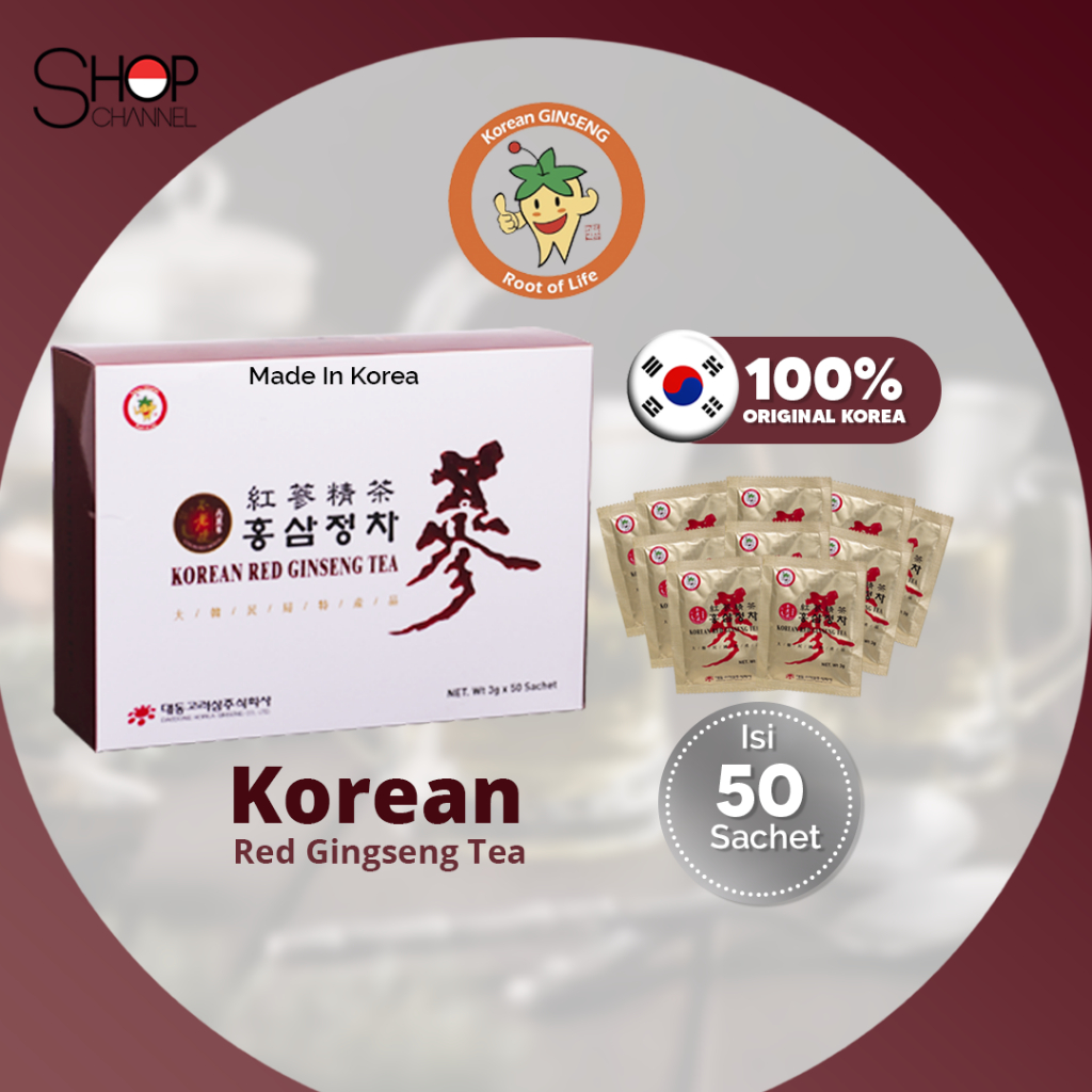 Jual KOREAN RED GINSENG TEA ( 50 sachet ) | Shopee Indonesia