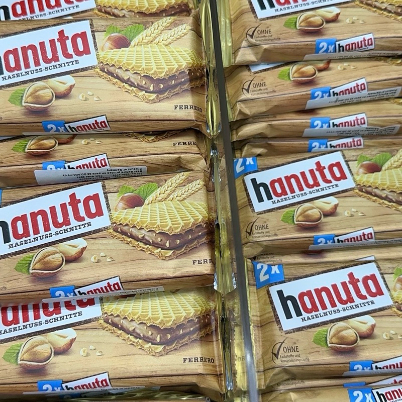 Jual Hanuta Kacang Cokelat Haseelnuisschitte isi 2 (44gr) | Shopee ...