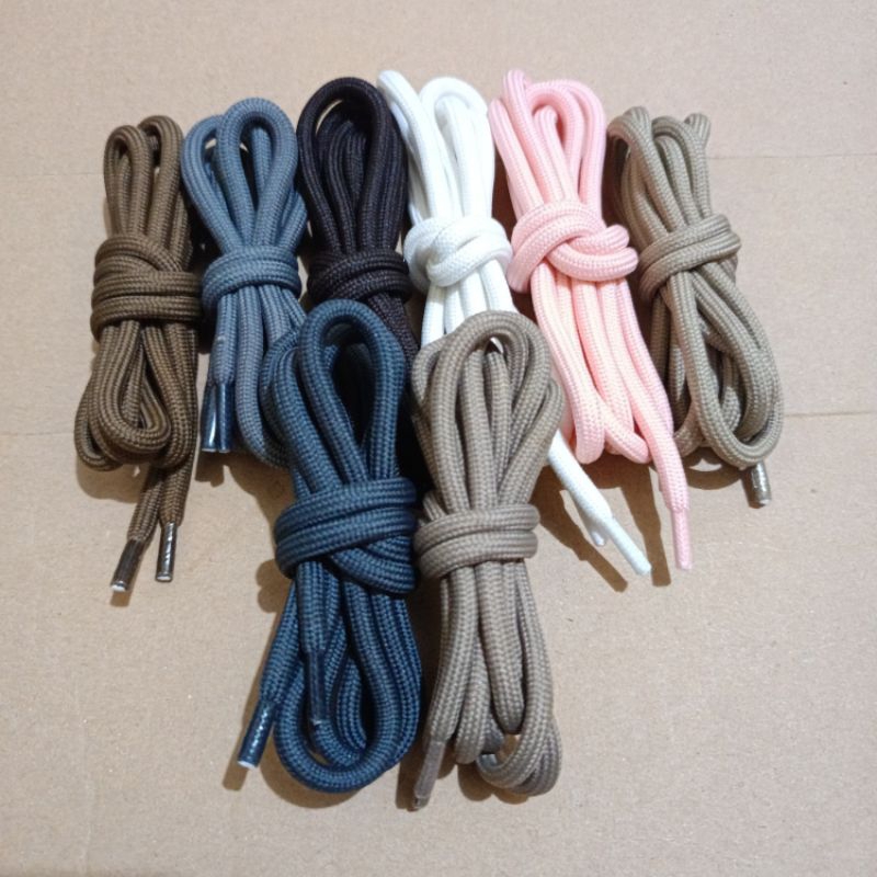 Jual tali sepatu bulat premium 5mm 6mm original / tali sepatu running ...