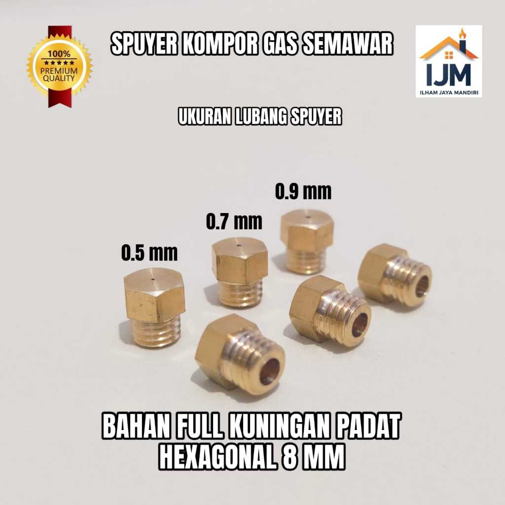 Jual Spuyer Kompor Gas Semawar Bahan Kuningan Full Padat | Shopee Indonesia