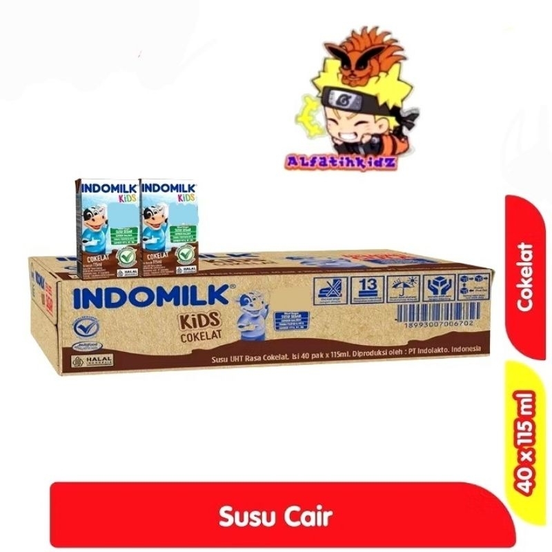 Jual Indomilk Kids Susu UHT Cokelat isi 40pcs @ 115ml | Katon | Shopee Indonesia