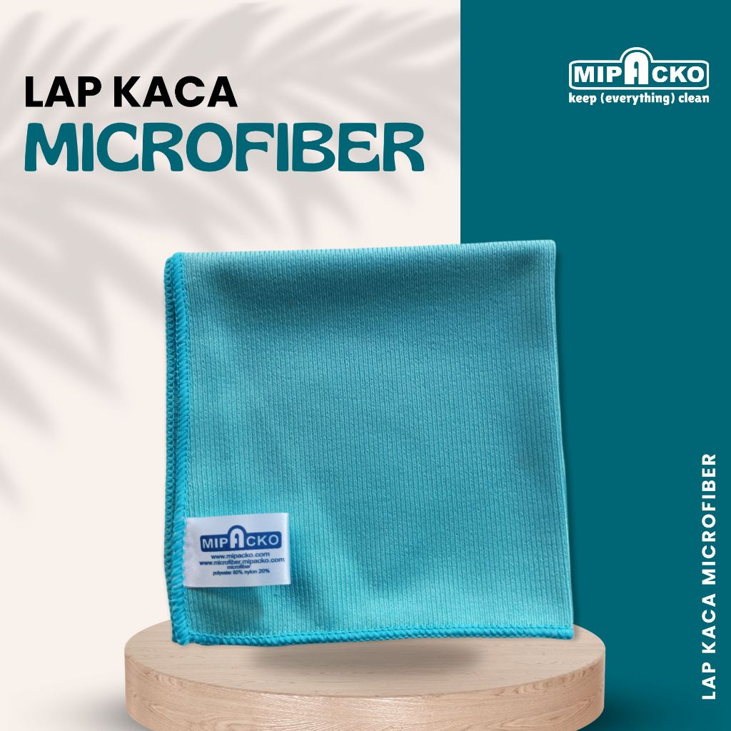 Jual Mipacko Lap Microfiber Kaca Jendela Serbaguna 30x30 cm | Shopee ...